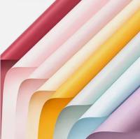 China Wholesale custom design pure color rose gift packaging wrapping paper for flower bouquet for sale