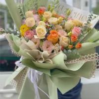 China Wholesale custom design pure color rose gift packaging wrapping paper for flower bouquet for sale
