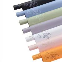 China Multiple Colors  English Words Bouquet Korean Flower hug pattern flower Wrapping Paper for sale
