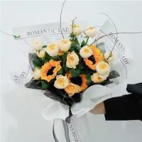 China White thickened Gift Wrap Waterproof Florist Bouquet Wrapping Paper Korean Wrapping Paper for sale