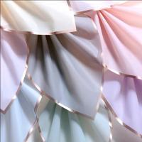 China Waterproof Translucent Gold Edge Paper The Ideal Choice for Korean Bouquet Wrapping for sale