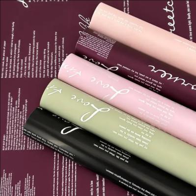China Color Customized Opaque Flower Wrapping Paper Waterproof for Fresh Floral Bouquet for sale