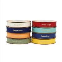 China Eco-Friendly Tencel Double Face RPET Ribbon Roll for Gift Wrapping in Many Colors for sale