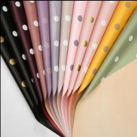 China Waterproof 8colors Flower Wrapping Paper for Florist Spot Mist Bread Flower Packaging for sale