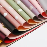China Waterproof 8colors Flower Wrapping Paper for Florist Spot Mist Bread Flower Packaging for sale