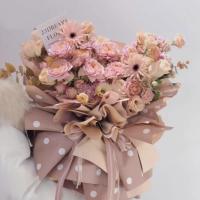 China Waterproof 8colors Flower Wrapping Paper for Florist Spot Mist Bread Flower Packaging for sale