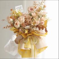 China Waterproof 8colors Flower Wrapping Paper for Florist Spot Mist Bread Flower Packaging for sale