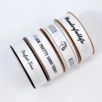China Customized Length Eco-Friendly Polyester Ink Printed Grosgrain Satin Ribbon for Luxury Decorations and Gifts for sale
