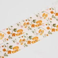 China Polyester Gift Packing Ribbon Custom Print Satin Ribbon for Eco-Friendly Bouquet for sale