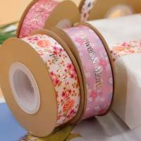 China Polyester Gift Packing Ribbon Custom Print Satin Ribbon for Eco-Friendly Bouquet for sale