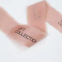 China Silk Screen Printed Chiffon Satin Ribbon in Many Colors for Custom Torn Edge Wrapping for sale