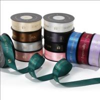 China 3mm-100mm Custom Satin Ribbon Gift Wrap Colorful Rainbow Grosgrain Flower Wrapping Ribbon for sale