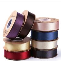 China 3mm-100mm Custom Satin Ribbon Gift Wrap Colorful Rainbow Grosgrain Flower Wrapping Ribbon for sale