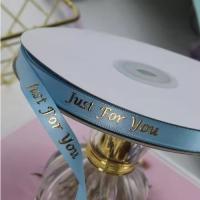China Recyclable Satin Ribbon Custom Designed Printed Logo Thank You Gift By Requirement for sale