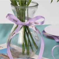 China Recyclable Satin Ribbon Custom Designed Printed Logo Thank You Gift By Requirement for sale