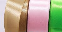China Polyester Satin Ribbon Roll in Solid Color for Sustainable Gift Wrapping for sale