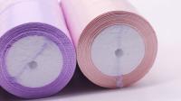 China Polyester Satin Ribbon Roll in Solid Color for Sustainable Gift Wrapping for sale