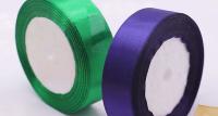 China Polyester Satin Ribbon Roll in Solid Color for Sustainable Gift Wrapping for sale