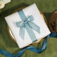 China Custom Printed Logo Satin Ribbon Roll Hot Stamping Decorative Grosgrain for Gift Wrapping for sale
