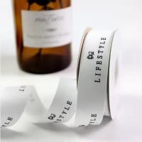 China Custom Printed Polyester Grosgrain Ribbon Cotton Herringbone Tape Roll in Many Colors for sale