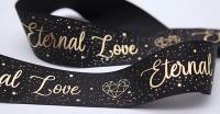 China Sustainable Gift Wrap Ribbon with Customized Logo Double Faced Satin for sale