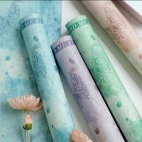 China Antistatic Florist Wrapping Paper with Waterproof and Embossed Art Rose Blossom Design for sale