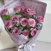 China Antistatic Florist Wrapping Paper with Waterproof and Embossed Art Rose Blossom Design for sale