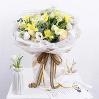 China 60cm*60cm Personalized Flower Wrapping Paper with Fashion Flower Letter Print for sale