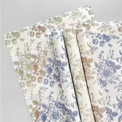 China 50g Custom Florist Wrapping Paper for Bouquet Packing Flowers and Leaves for sale