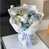 China 50g Custom Florist Wrapping Paper for Bouquet Packing Flowers and Leaves for sale