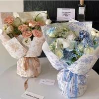 China 50g Custom Florist Wrapping Paper for Bouquet Packing Flowers and Leaves for sale