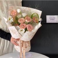 China 50g Custom Florist Wrapping Paper for Bouquet Packing Flowers and Leaves for sale