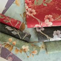 China high Grade Mixed Pulp Embossed Flower Wrapping Paper for Chinese Retro Art Printing for sale