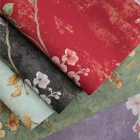 China high Grade Mixed Pulp Embossed Flower Wrapping Paper for Chinese Retro Art Printing for sale