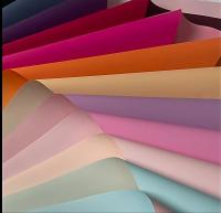 China Florist Bouquet Wrapping Paper Waterproof Multicolor Solid Color Paper for Flowers 58*58cm for sale