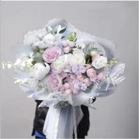 China Flower Wrapping Paper With Lace Edge Glassine Paper In Customized Color For Packaging for sale