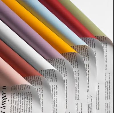 China Customized Soft Hand Feeling Bioside Flower Wrapping Paper for DIY Florist Bouquets for sale