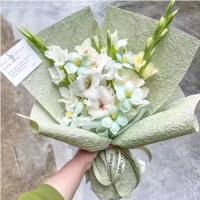 China Florist Wrapping Paper in Stone Texture for Sustainable Flower Bouquet Packaging for sale