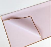 China Smooth Golden Edge Flower Wrapping Paper 58CM * 58CM Customized for Florist Packaging for sale