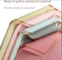 China Smooth Golden Edge Flower Wrapping Paper 58CM * 58CM Customized for Florist Packaging for sale