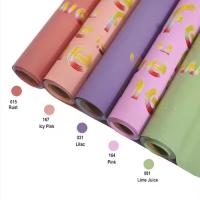 China 58*58cm Flower Wrapping Paper Waterproof Korean Packaging Many Colors for sale