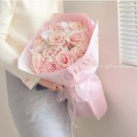 China Korean Gifts Wrap Paper 58*58cm Waterproof Florist Wrapping for Colorful Bouquets for sale