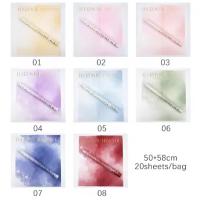 China Korean Gifts Wrap Paper 58*58cm Waterproof Florist Wrapping for Colorful Bouquets for sale