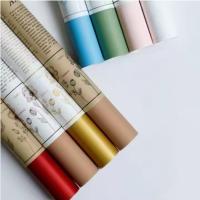China Waterproof Double Color Mixed Pulp Flower Wrapping Paper for Luxury Bouquets 58*58cm for sale