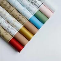 China Waterproof Double Color Mixed Pulp Flower Wrapping Paper for Luxury Bouquets 58*58cm for sale