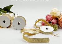 China Christmas Polyester Sparkle Green Glitter Ribbon For Gift Wrapping with Customized Color for sale