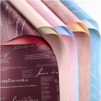 China Eco Friendly Luxury Flower Bouquet Soap Wrapping Paper Letters 58*58cm from Korea for sale
