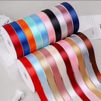 China Decoration Satin Ribbon Roll Custom Printed for Double Face and Single Face Gift Wrap for sale
