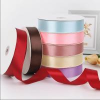 China Decoration Satin Ribbon Roll Custom Printed for Double Face and Single Face Gift Wrap for sale