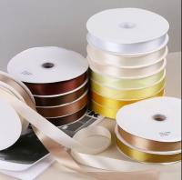 China Decoration Satin Ribbon Roll Custom Printed for Double Face and Single Face Gift Wrap for sale